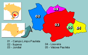 METROPOLITANA PAULISTA MESOREGIÃO: 35 = JUNDIAI = MICRO REGIÃO
